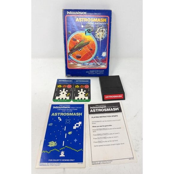 Video Games & Consoles | Astrosmash Mattel Intellivision Box Manual And ...